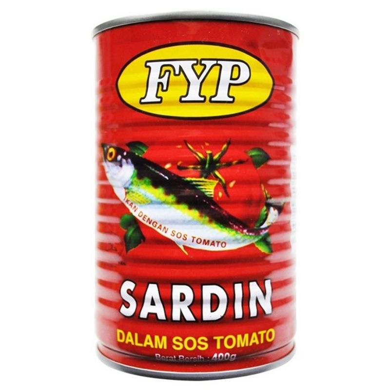 Sardine Dalam sos tomato Cap fyp／sadji 400g | Shopee Malaysia