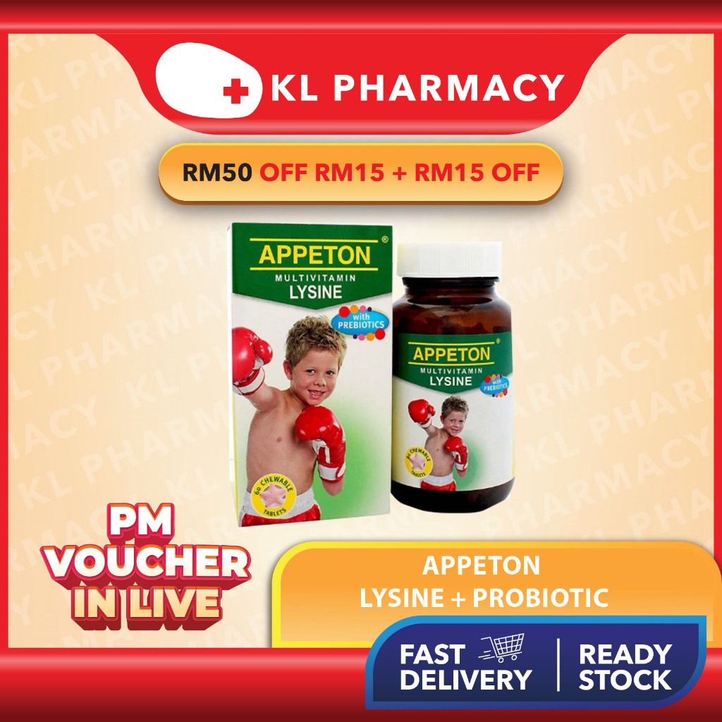 Appeton Multivitamin Lysine with Prebiotics 60's | Shopee Malaysia