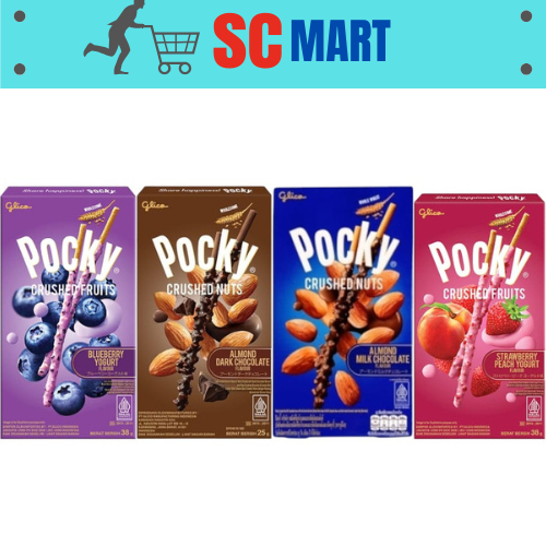 [SC] Pocky Crushed Nuts / Fruits 25g ( Almond Dark/ Almond Milk ...
