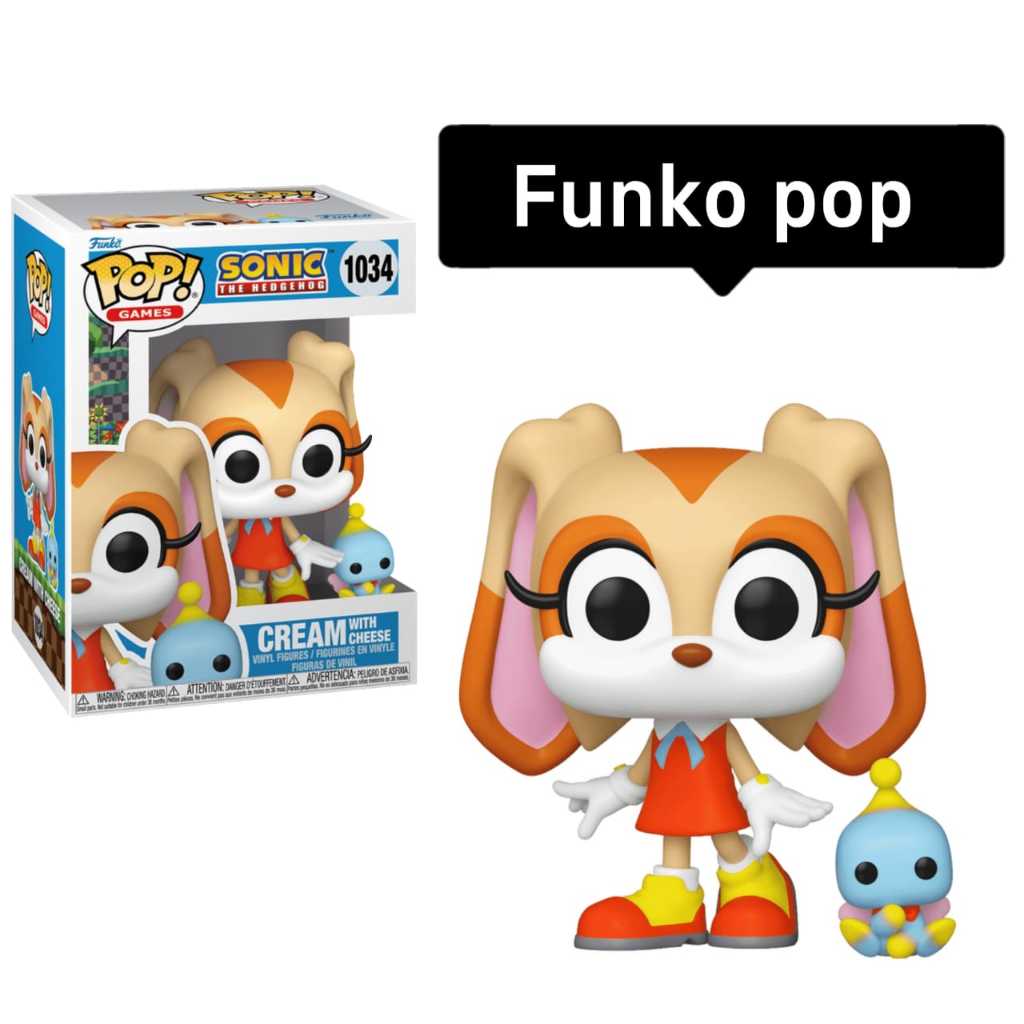 Original Funko Pop! Games Sonic The Hedgehog 1034 Cream With Cheese ...