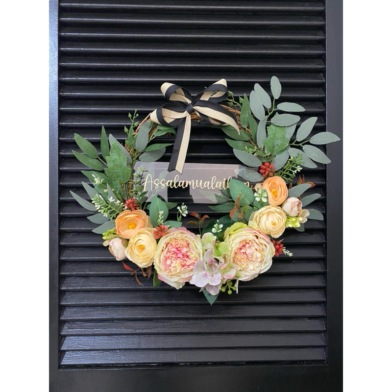 Bunga Gantung Pintu dan Dinding, Flower Wreath, Door Deco and Wall Deco ...