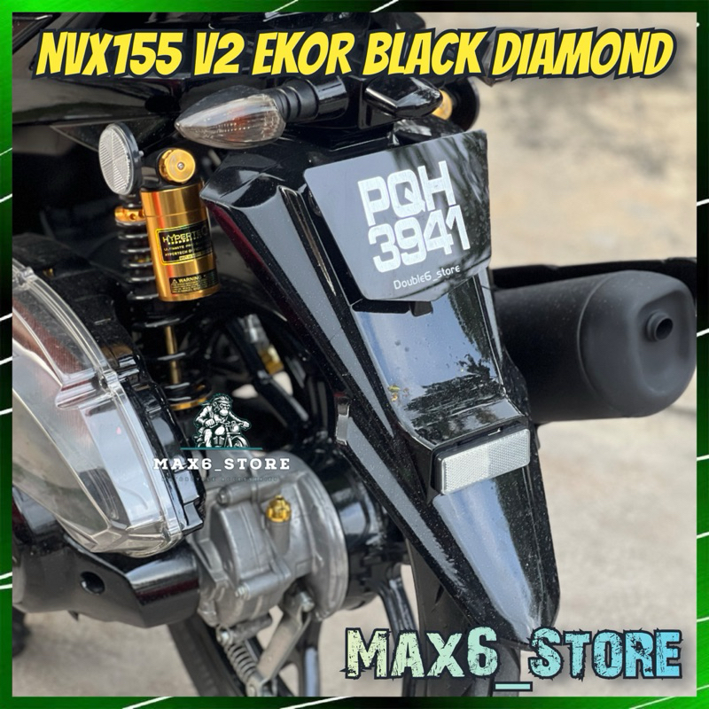 YAMAHA NVX155 REAR FENDER BLACK DIAMOND EKOR BELAKANG NVX155 V2 V3 REAR ...