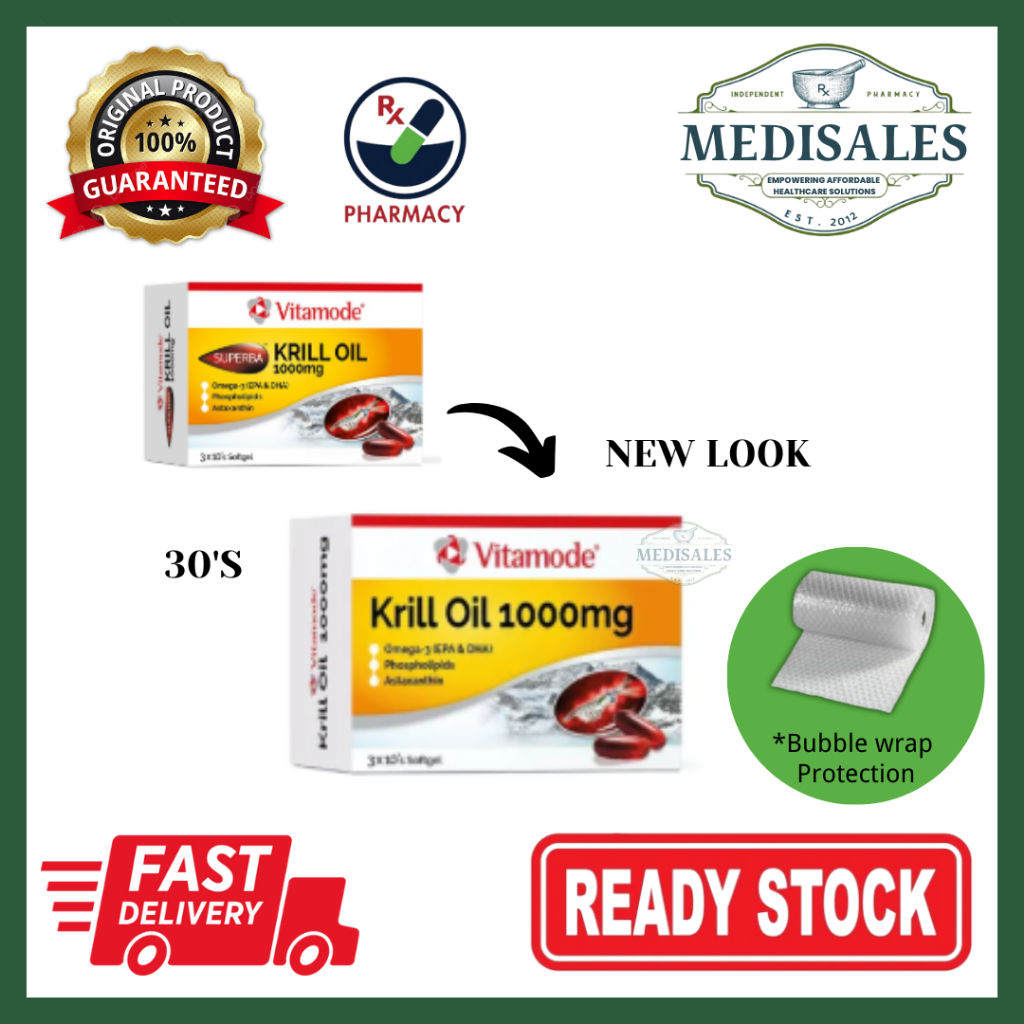 VITAMODE SUPERBA KRILL OIL 1000MG 30'S (EXP 10/2025) | Shopee Malaysia