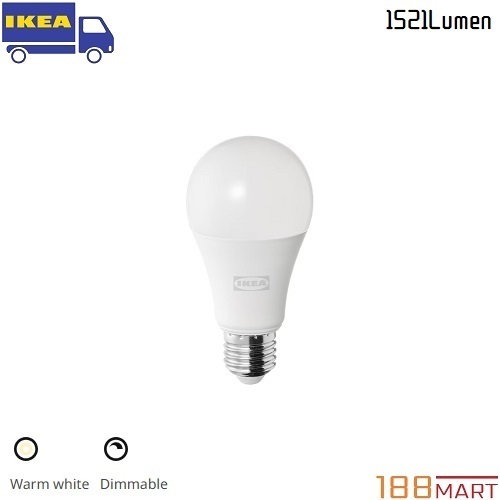 [𝓞𝓻𝓲𝓰𝓲𝓷𝓪𝓵] IKEA SOLHETTA LED Bulb E27 2700K 1521Lumen (Dimmable) | Shopee Malaysia