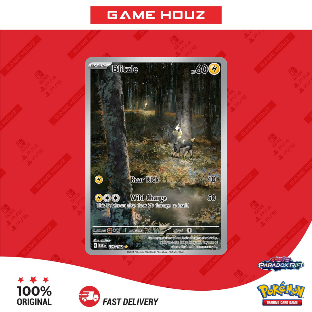 (PTCG) Blitzle (195/182) [SV04-Scarlet & Violet Paradox Rift] | Shopee ...