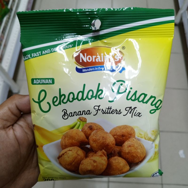 Noraini Tepung Adunan Cekadok Pisang Banana Fritter Mix Flour 200g ...