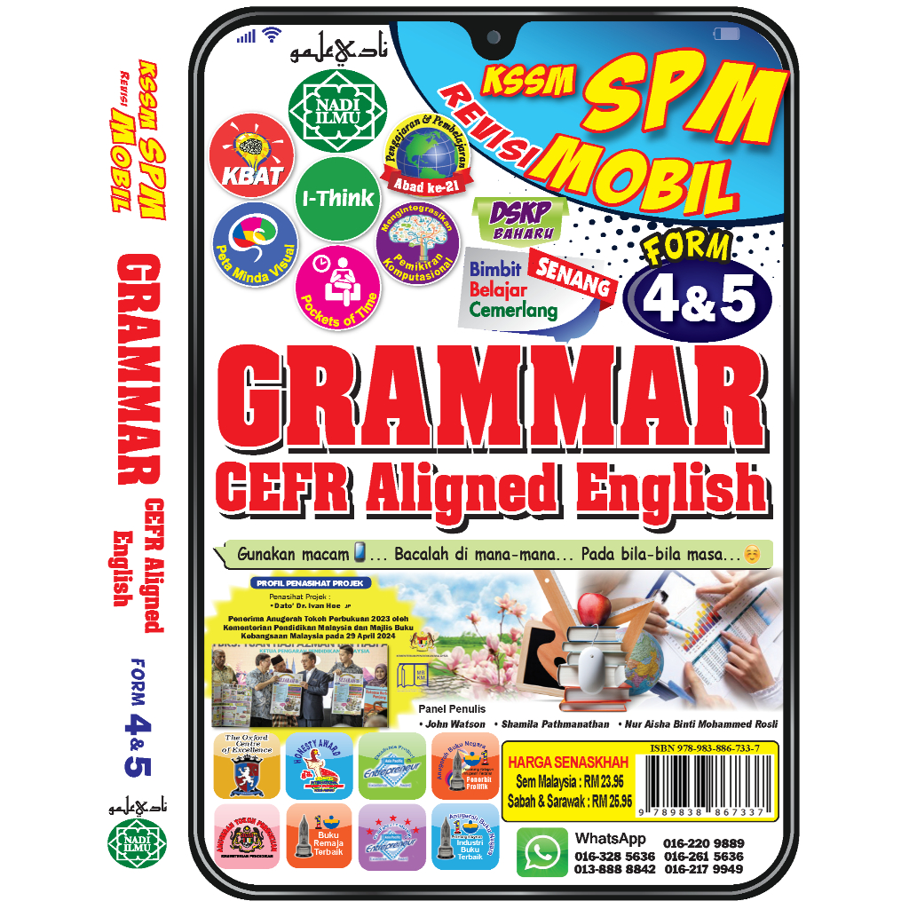 Revisi Pantas Nota Padat ENGLISH GRAMMAR SPM Form 4 and 5 KSSM CEFR ...