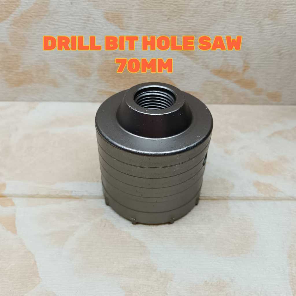 70MM concrete drill bit hole saw round shaft mata gerudi bulat tebuk ...