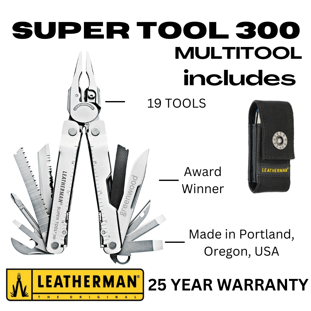 LEATHERMAN Super Tool 300 19 Tools (Work, Multi-tools, Pliers, Crimper ...