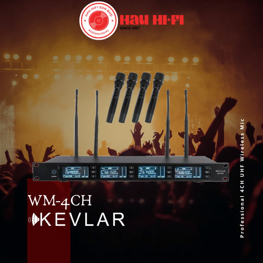Kevlar WM-4CH 4CH Wireless Mic System | Shopee Malaysia