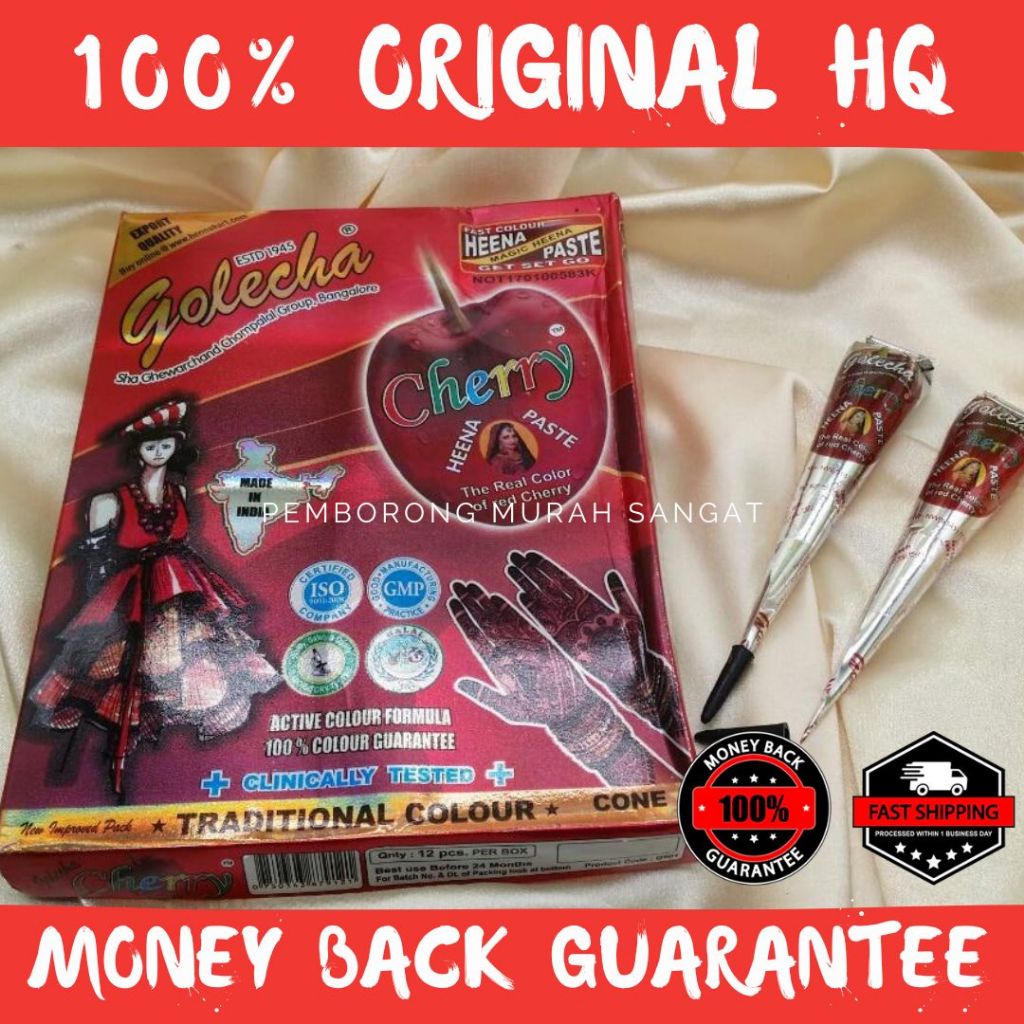 INAI GOLECHA (CHERRY HENNA PASTE) (BOX - 12PCS) | Shopee Malaysia