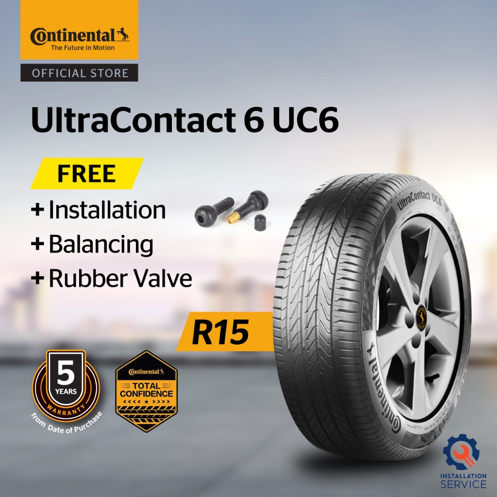 Continental UltraContact UC6 R15 185/60 195/65 (with installation ...