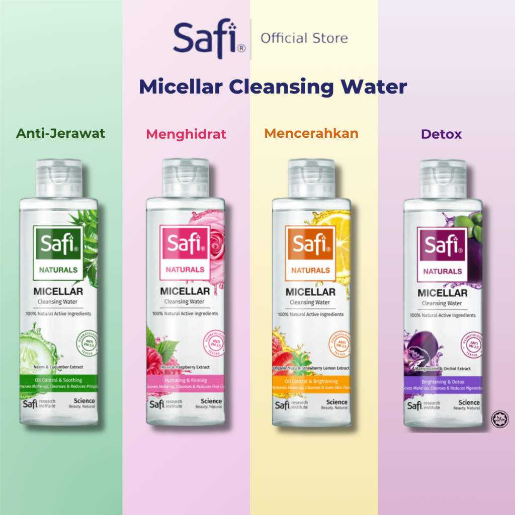 [Bundle of 2] SAFI Naturals Micellar Cleansing Water 200ml | Makeup ...