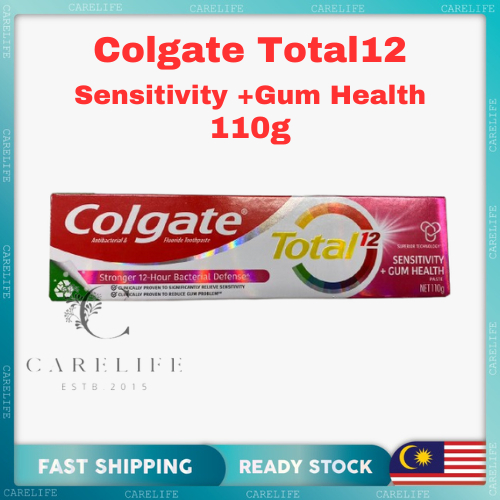 Colgate Total Sensitivity & Gum Toothpaste 110g Sensitive & Gum Health ...