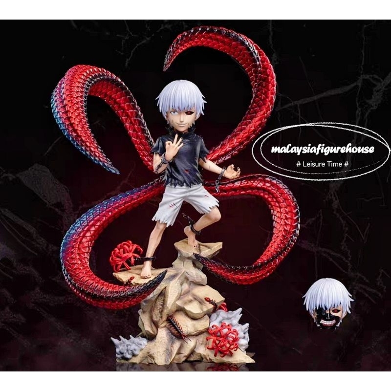 🔥READY STOCK🔥20CM TOKYO GHOUL ANIME KANEKI KEN AWAKENED 2 HEAD SCULPT ...