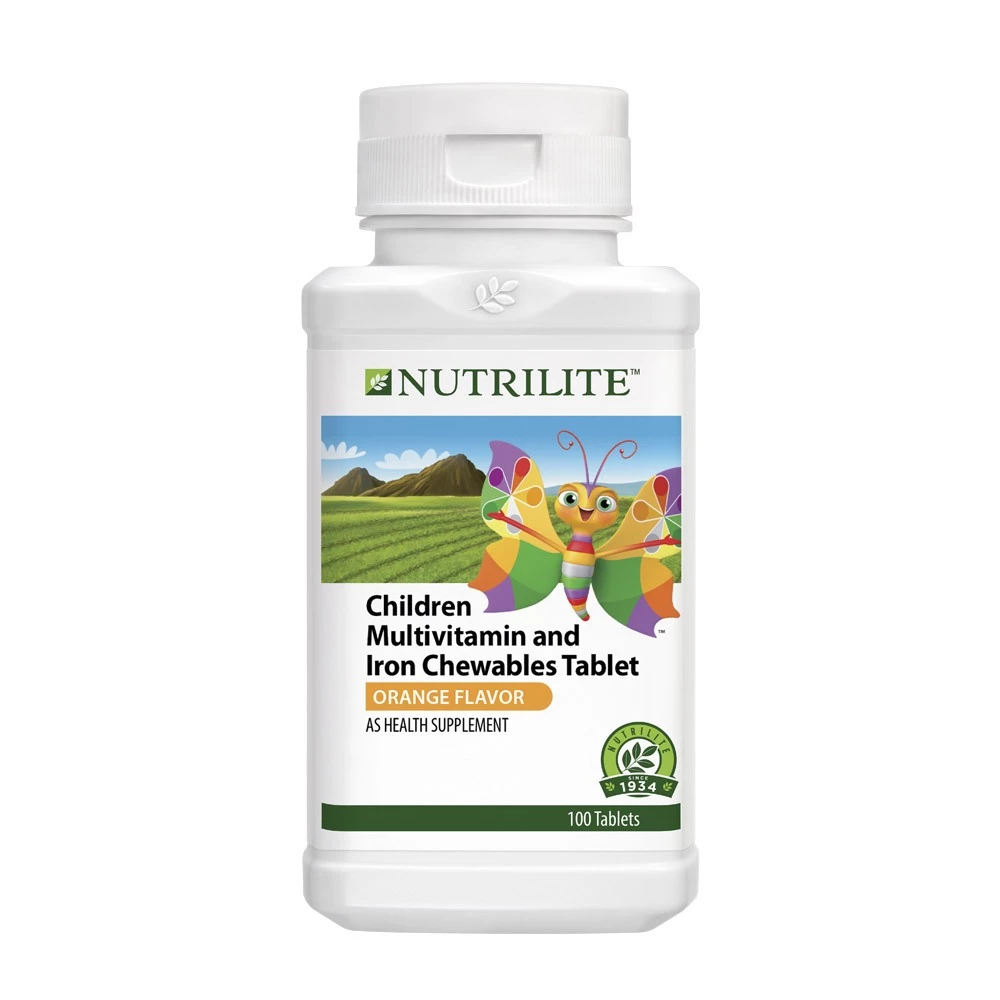 Nutrilite Children Multivitamin And Iron Chewables Tablet - 100 Tab ...