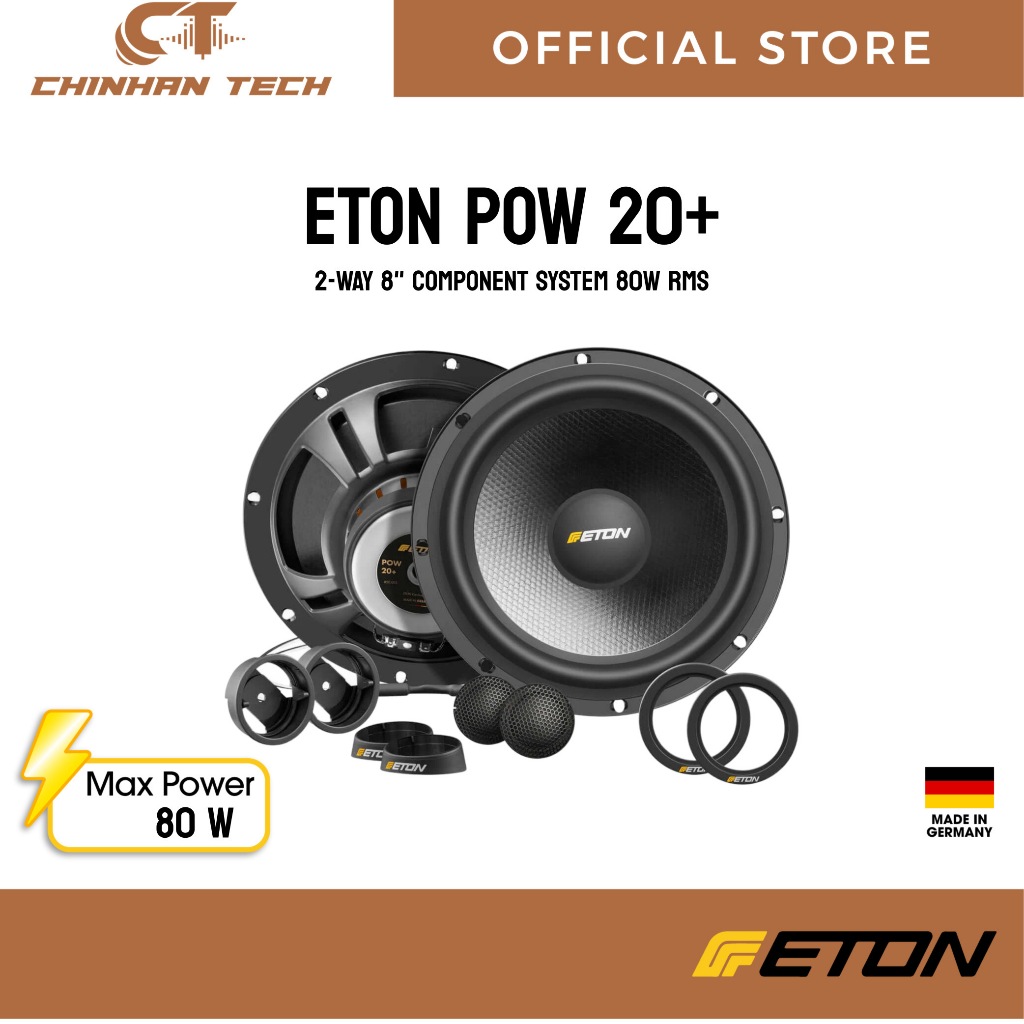 ETON POW 20+ 2-WAY 8" COMPONENT SYSTEM 80W RMS | Shopee Malaysia