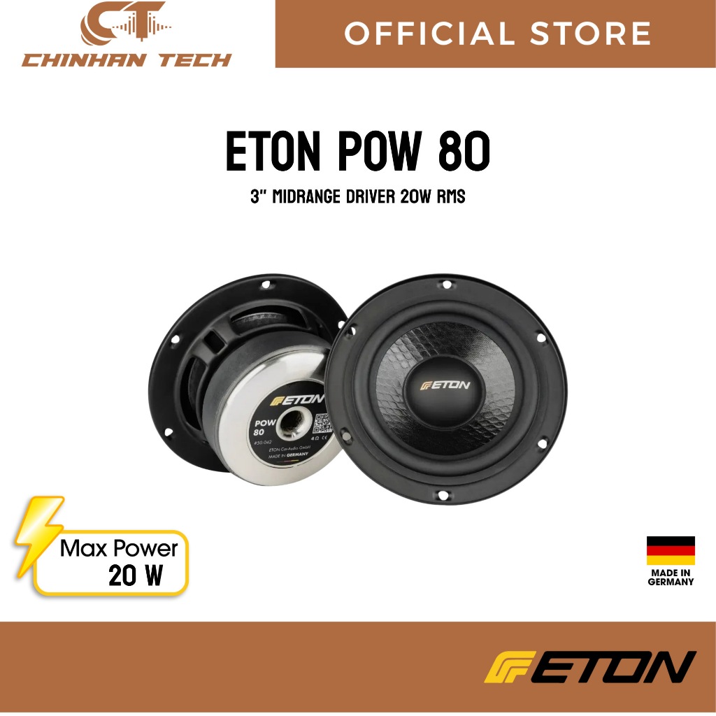 ETON POW 80 3" MIDRANGE DRIVER 20W RMS | Shopee Malaysia