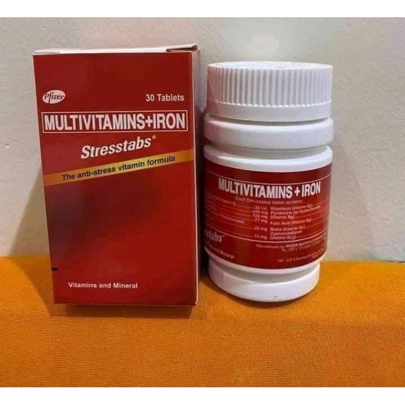 stresstabs multivitamins + iron 30 capsules | Shopee Malaysia
