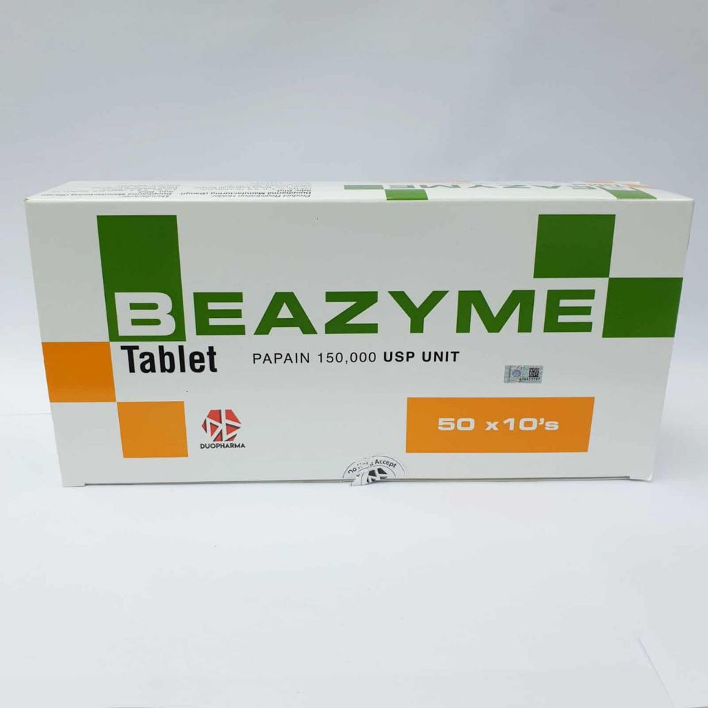 Beazyme Papain Ubat Surut Bengkak/Sakit Gusi Gigi [10 Tablets] | Shopee ...