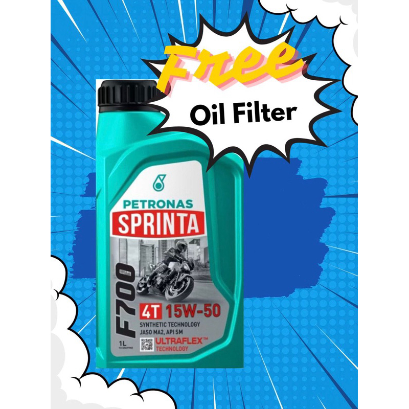BUY 1 FREE 1 PETRONAS F700 15W-50 100% ORIGINAL ENGINE OIL SEMI ...