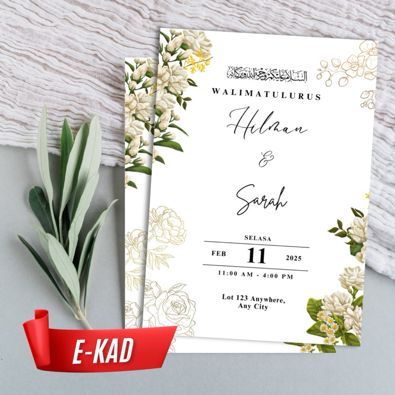 Kad kahwin digital,ekad kahwin, wedding ecard, kad jemputan kahwin, kad ...
