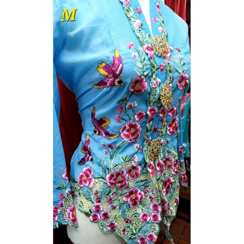 Kebaya Sulam Nyonya Embroidery Traditional Hand Made (M) | Shopee Malaysia
