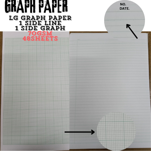 A4 2 Side Graph Paper With Numbering 48'Sheet 70gsm (Price For 1 Pkt ...