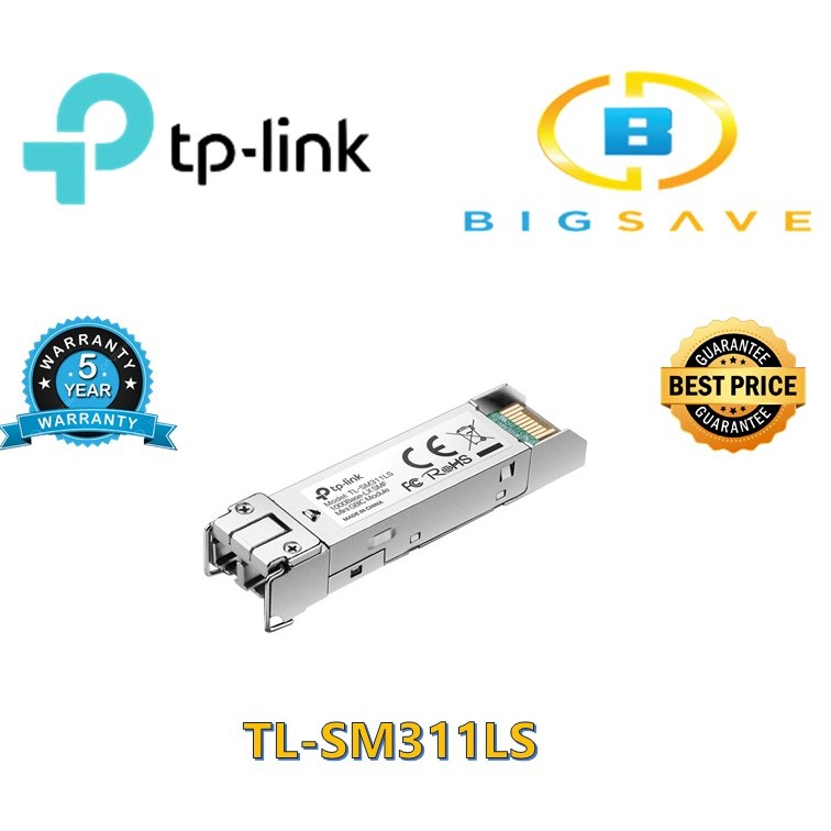 TP-LINK TL-SM311LS GIGABIT SINGLE MODE SFP MODULE | Shopee Malaysia