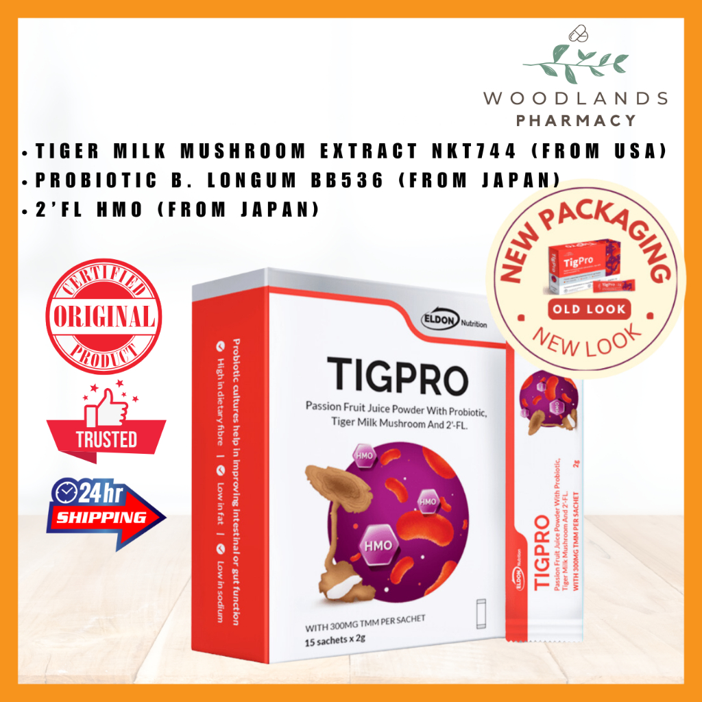 HOLISTICA TIGPRO (Tiger Milk Mushroom, Probiotics and 2'-FL HMO) 15 ...