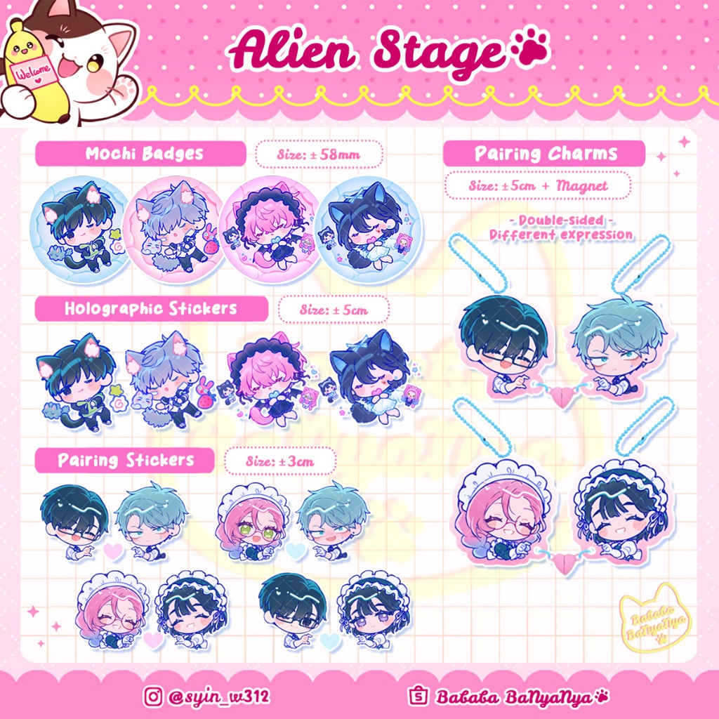 【Alien Stage】Stickers | Badges | Charms | Shopee Malaysia