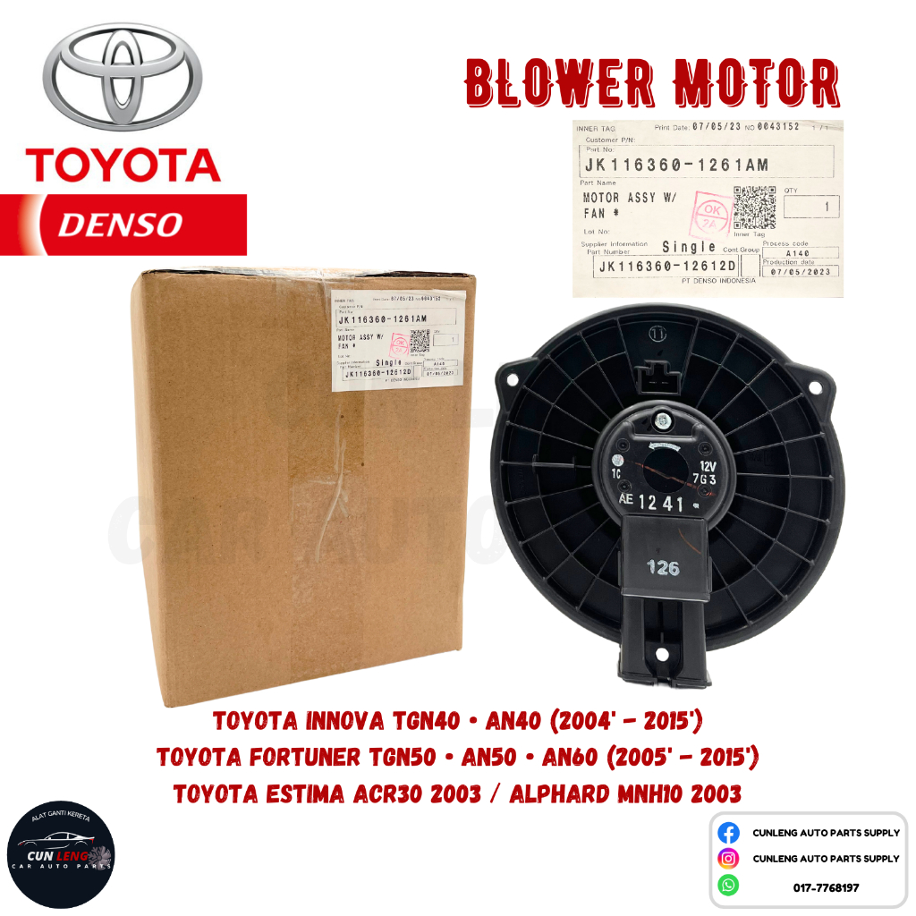 📣ORIGINAL📣Toyota Innova (2004'-2015') • Fortuner (2005'-2015') • Estima ...