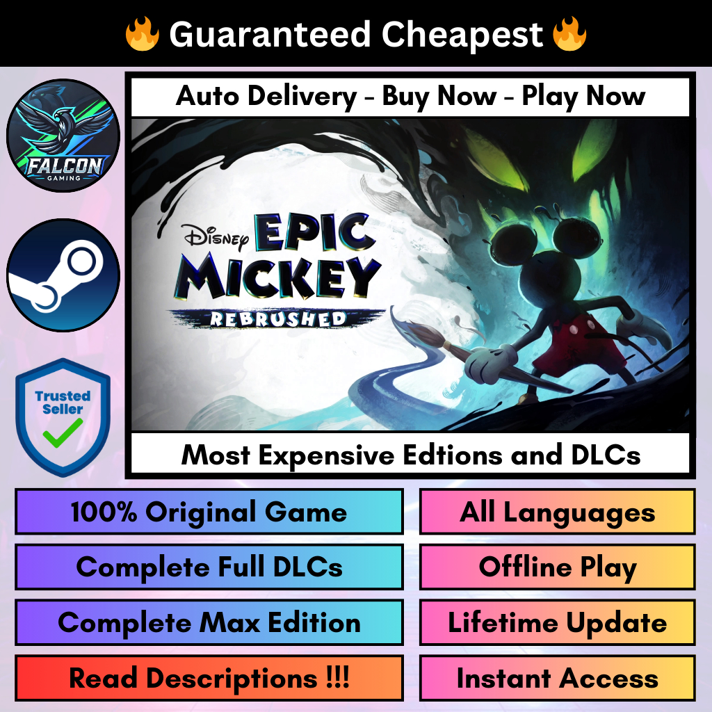 Disney Epic Mickey: Rebrushed [Auto Delivery] Own Steam Account ...