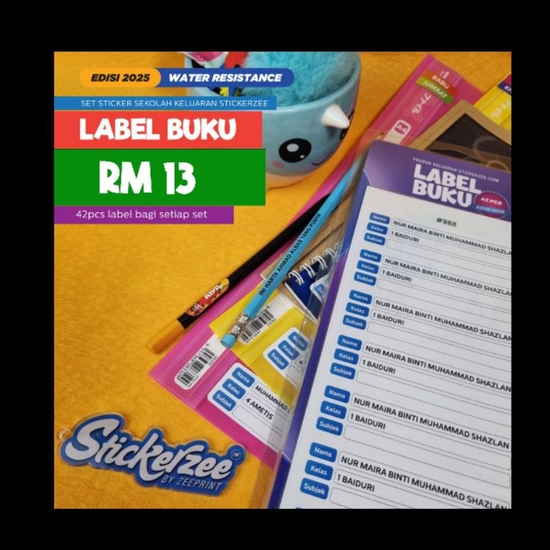 STICKER LABELS BUKU 2025 | Shopee Malaysia