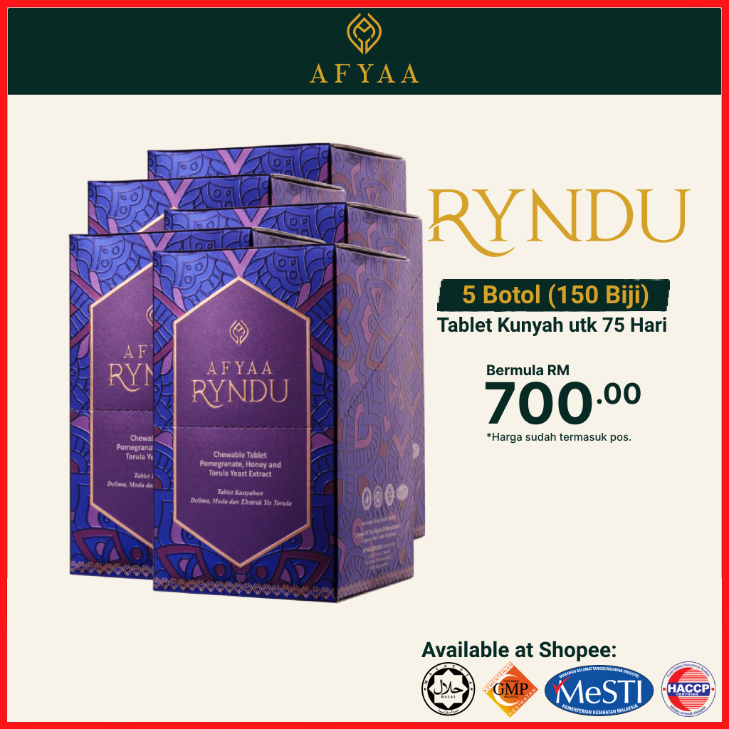 5 Botol Afyaa Ryndu Original Hq Afiaa Afiya Afya | Shopee Malaysia
