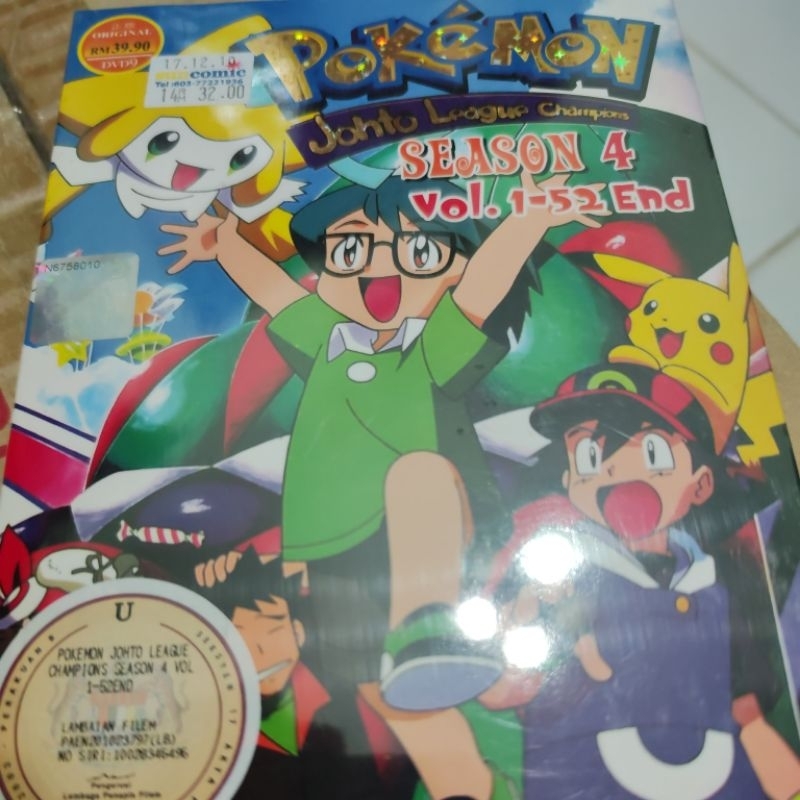 Dvd Anime POKEMON SEASON 4 VOL 1~52 END | Shopee Malaysia