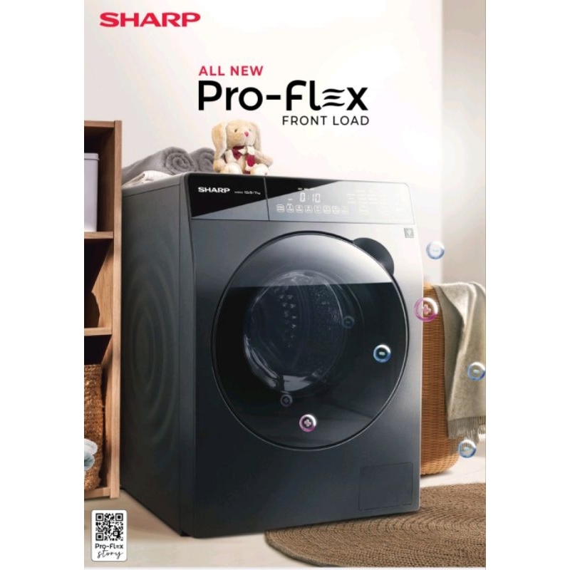 Sharp washer dryer heat pump inverter 10.5kg/7kg | Shopee Malaysia
