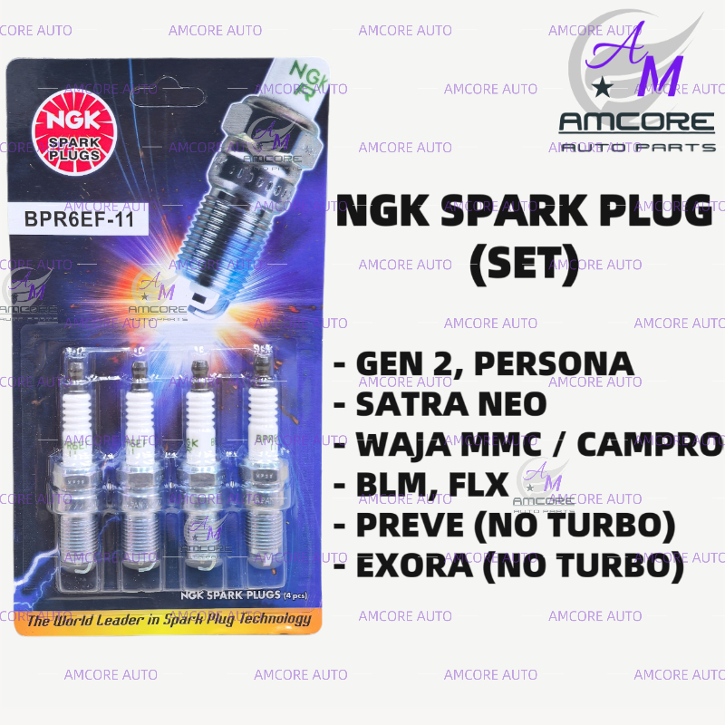NGK SPARK PLUG BPR6EF-11 - PROTON GEN2 / PERSONA / SATRIA NEO / WAJA ...
