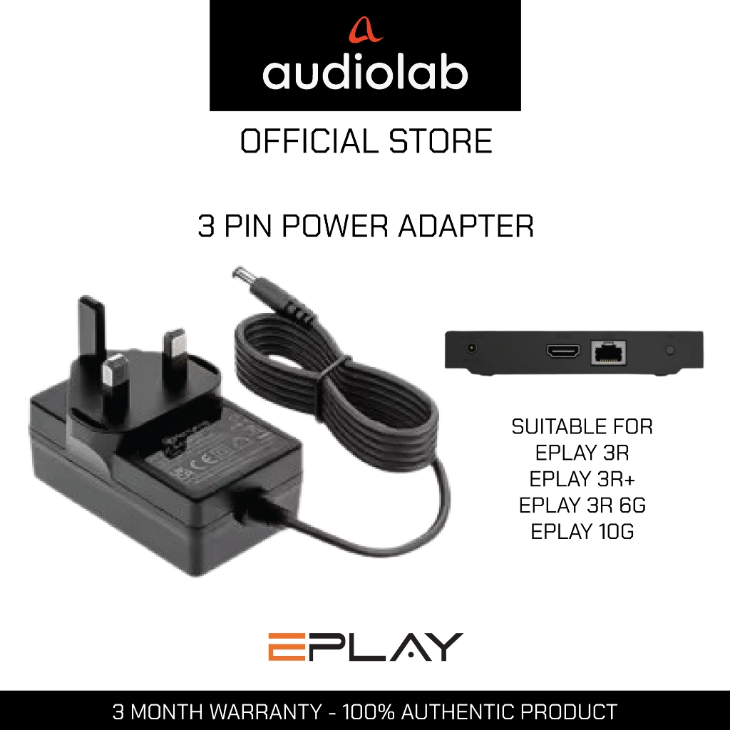 EPLAY 3 PIN AC POWER CHARGER | POWER ADAPTER | POWER PLUG | 3 MONTHS ...