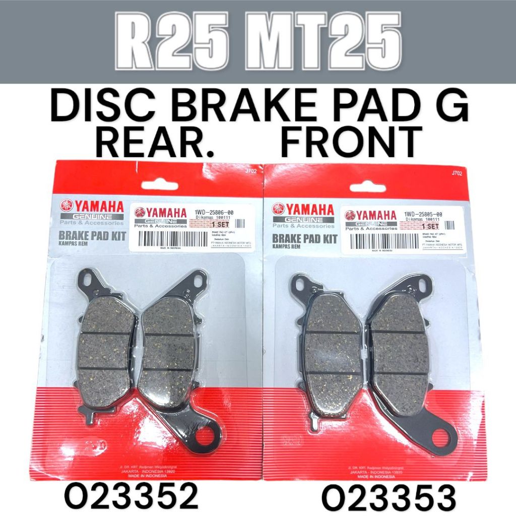 YAMAHA XMAX 250 X-MAX 250 X MAX 250 R25 MT25 FRONT / REAR DISC BRAKE ...