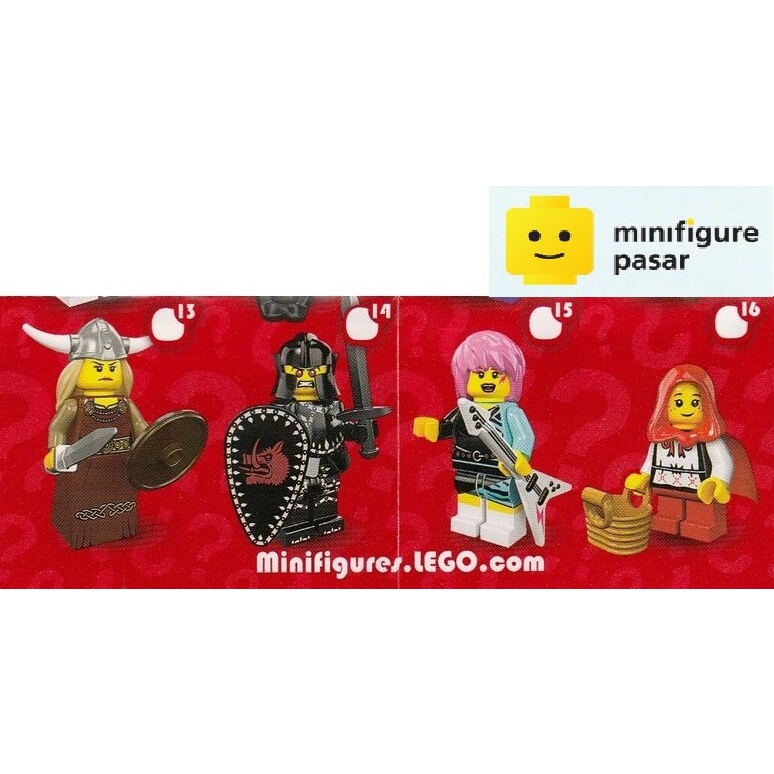 Lego 8831 Collectible Minifigures Series 7 - Viking Woman Evil Knight ...