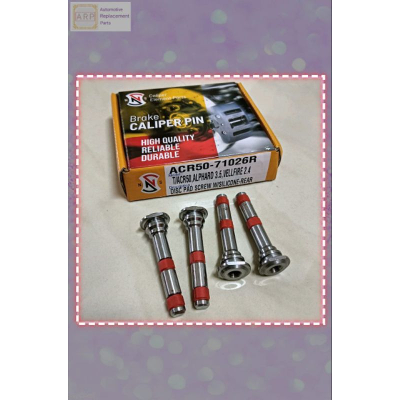 NS Disc Pad Screw Estima Acr50, Vellfire 2.4,Alphard 3.5 (rear)(caliper ...