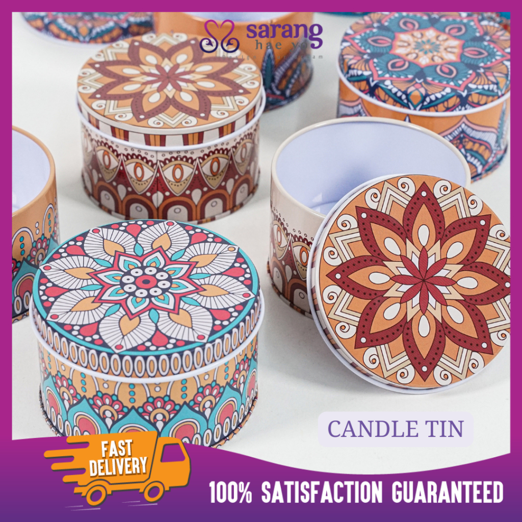 Morrocan Empty Tin Only Candle Box Bekas Lilin Doorgift Kahwin Nikah ...