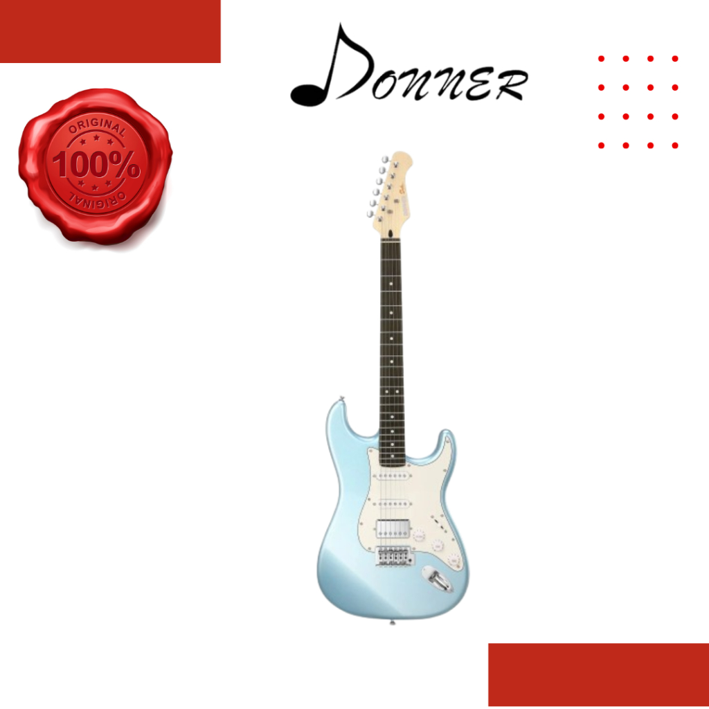 Donner EC1417 DST-152R Electric Guitar, Blue | Shopee Malaysia