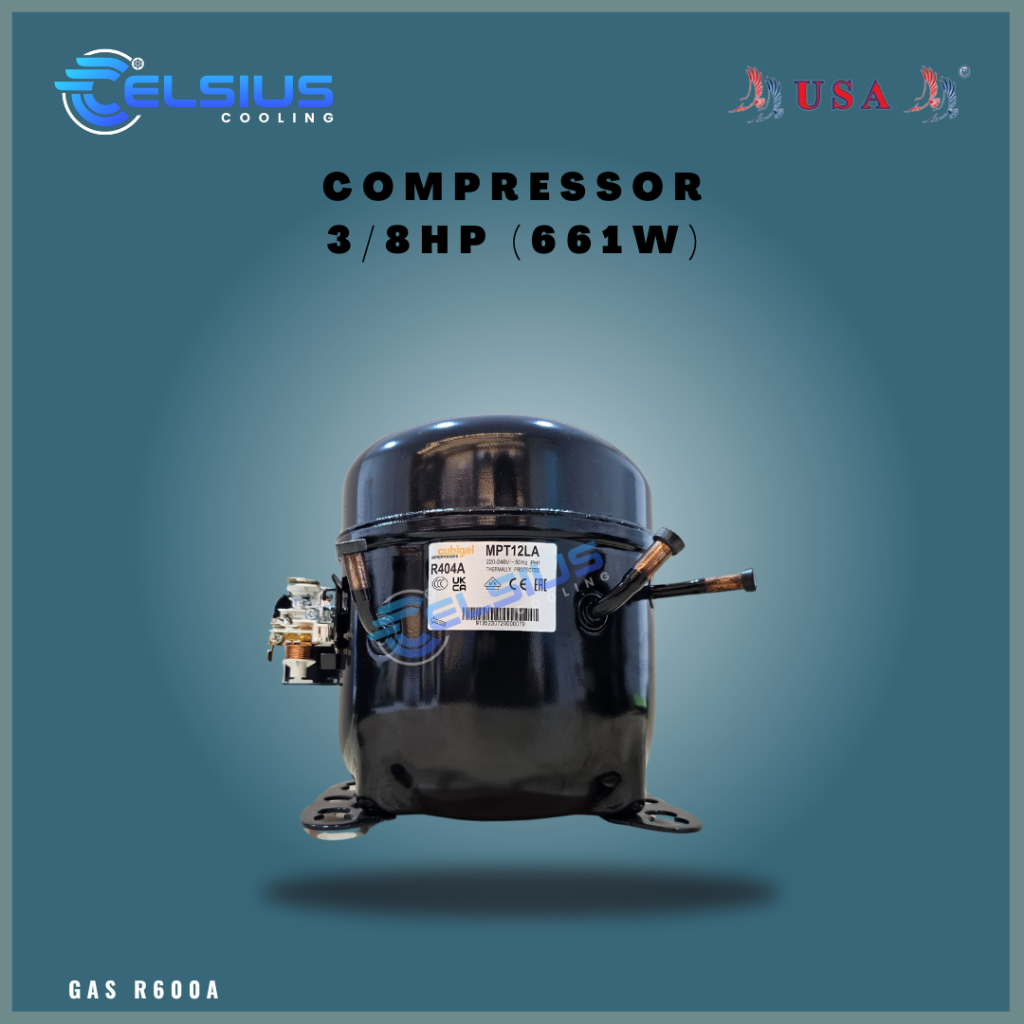 USA REFRIGERATOR COMPRESSOR R404A 3/8HP Peti Sejuk | Shopee Malaysia