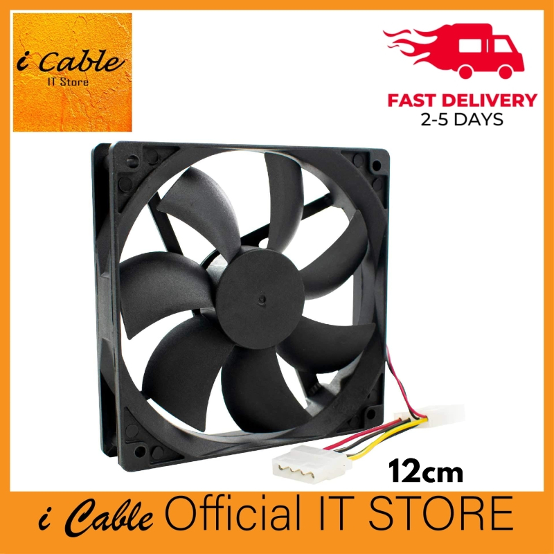 (Ready Stock) i Cable High Speed Cooling Ventilation CPU Fan 12cm for ...