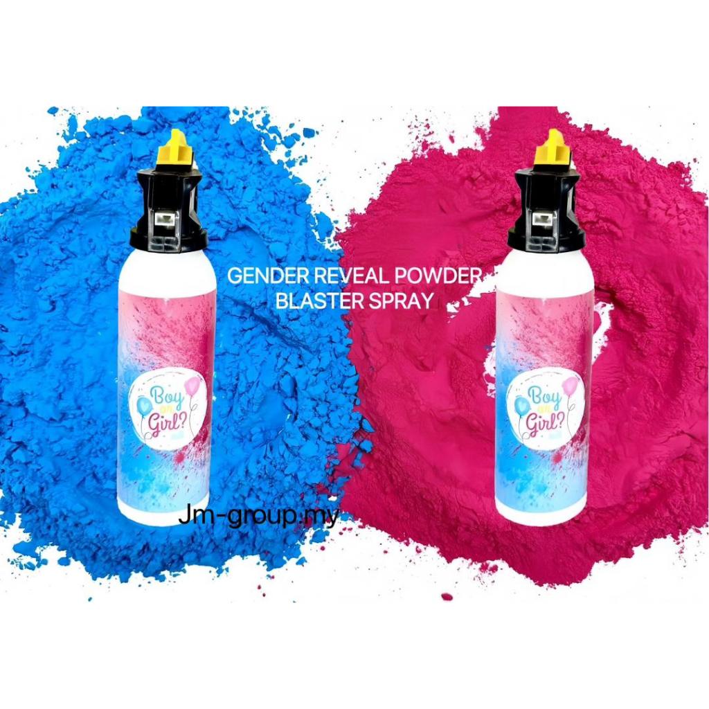 GENDER REVEAL POWDER BLASTER SPRAY BLUE OR PINK READY STOCK | Shopee ...