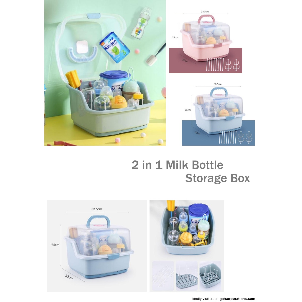 Little Elephant Elite Milk Bottle Storage Box Portable Baby Bottle ...