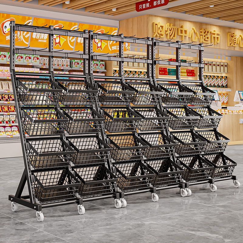 Supermarket Shelf Snack Rack Display Rack Rak Roti Display Store Rack 4 ...
