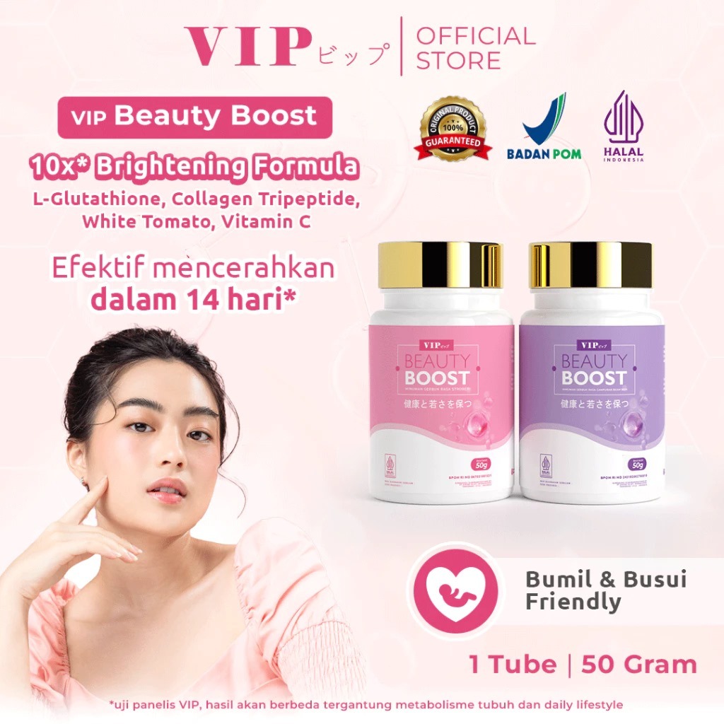 VIP Beauty Boost L-Glutathione + Collagen | 10x Brightening + Whitening ...